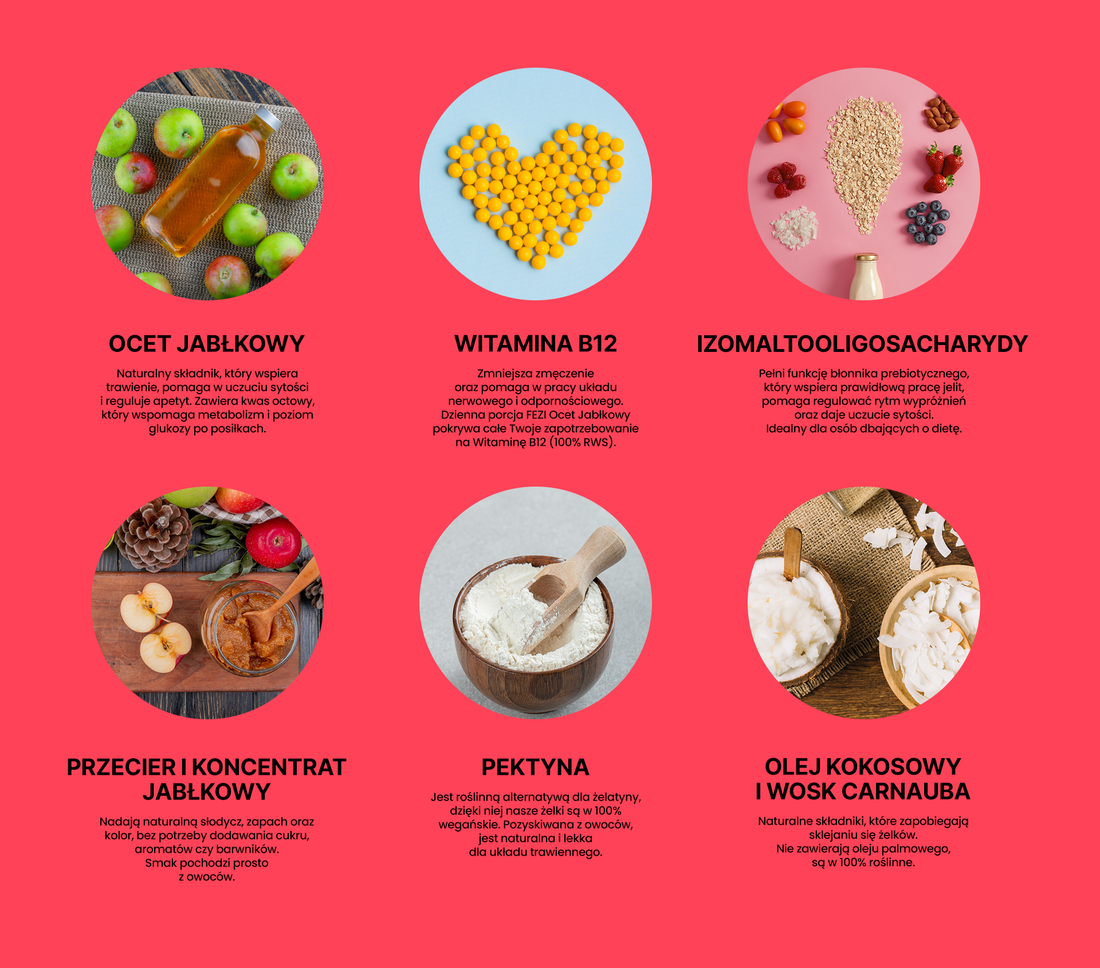 FEZI Ocet Jabłkowy – FEZI Żelki Suplementy